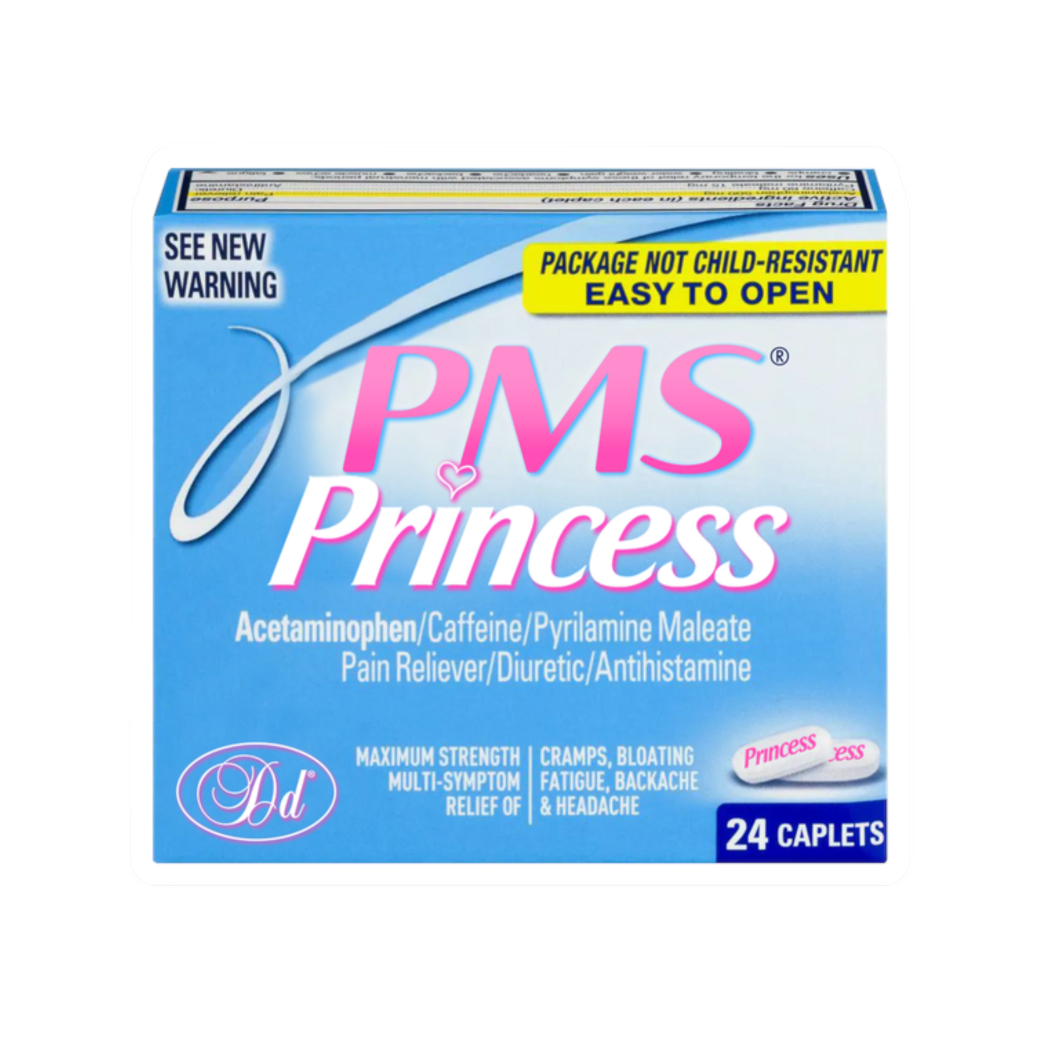 PMS Princess Sticker – Disco Dime®